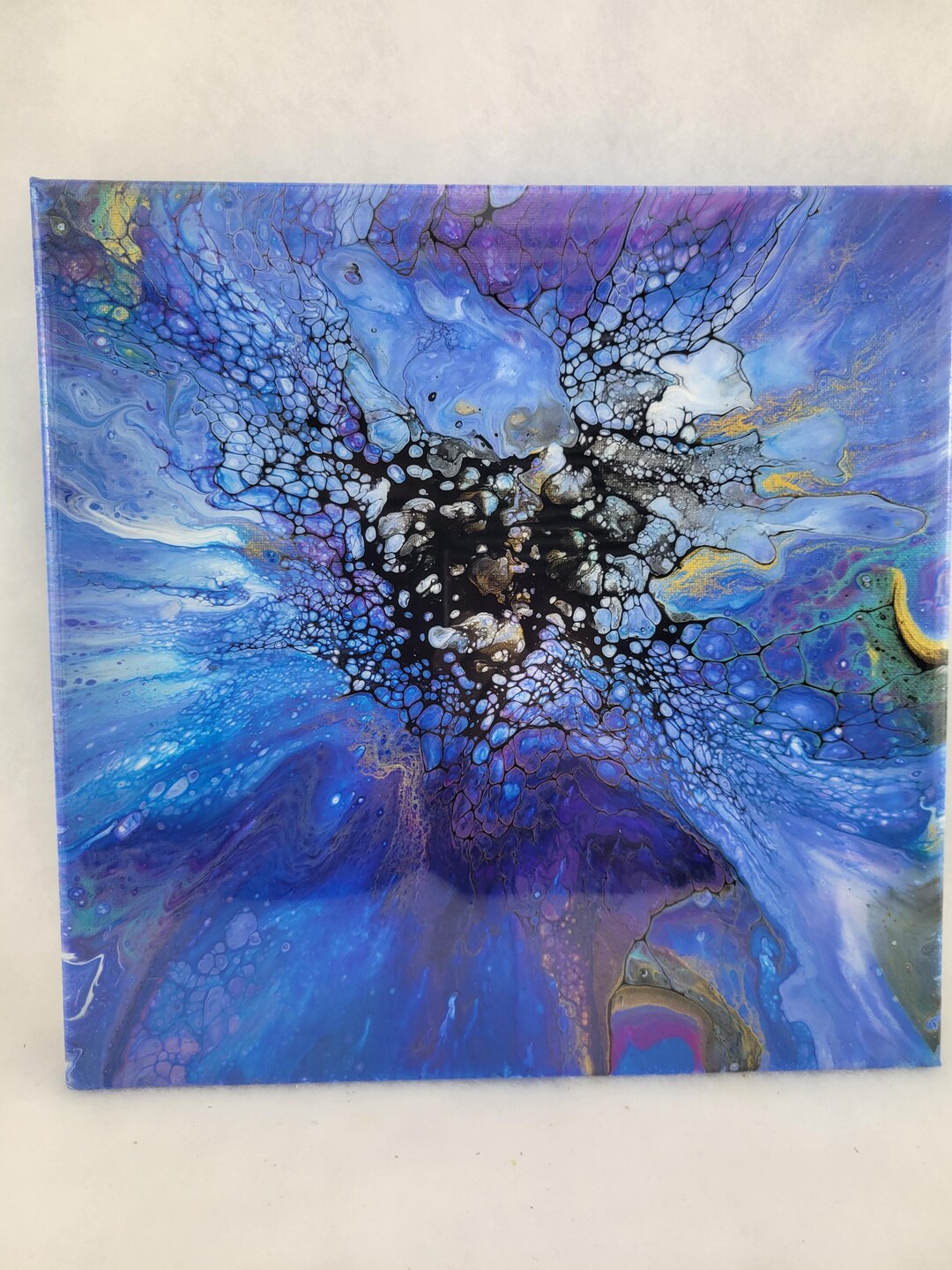 Acrylic Paint Bloom Style Technique With Resin Finish - Etsy