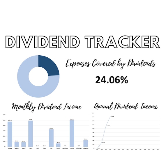 Dividend Tracker // Track Your Dividends in Microsoft Excel // - Etsy ...