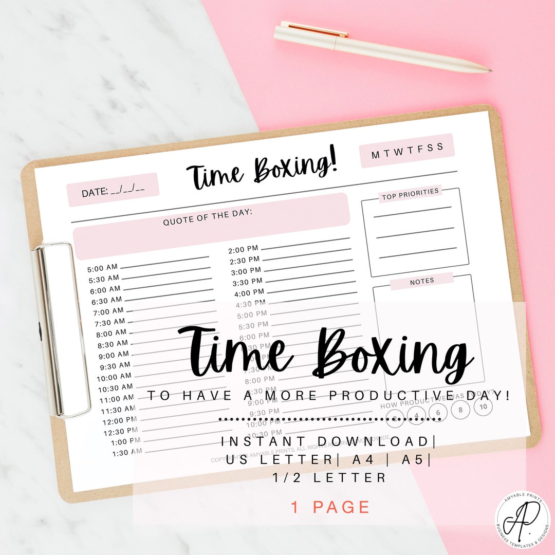 Daily Planner 2021, Fillable Daily Planner, Instant Download ...