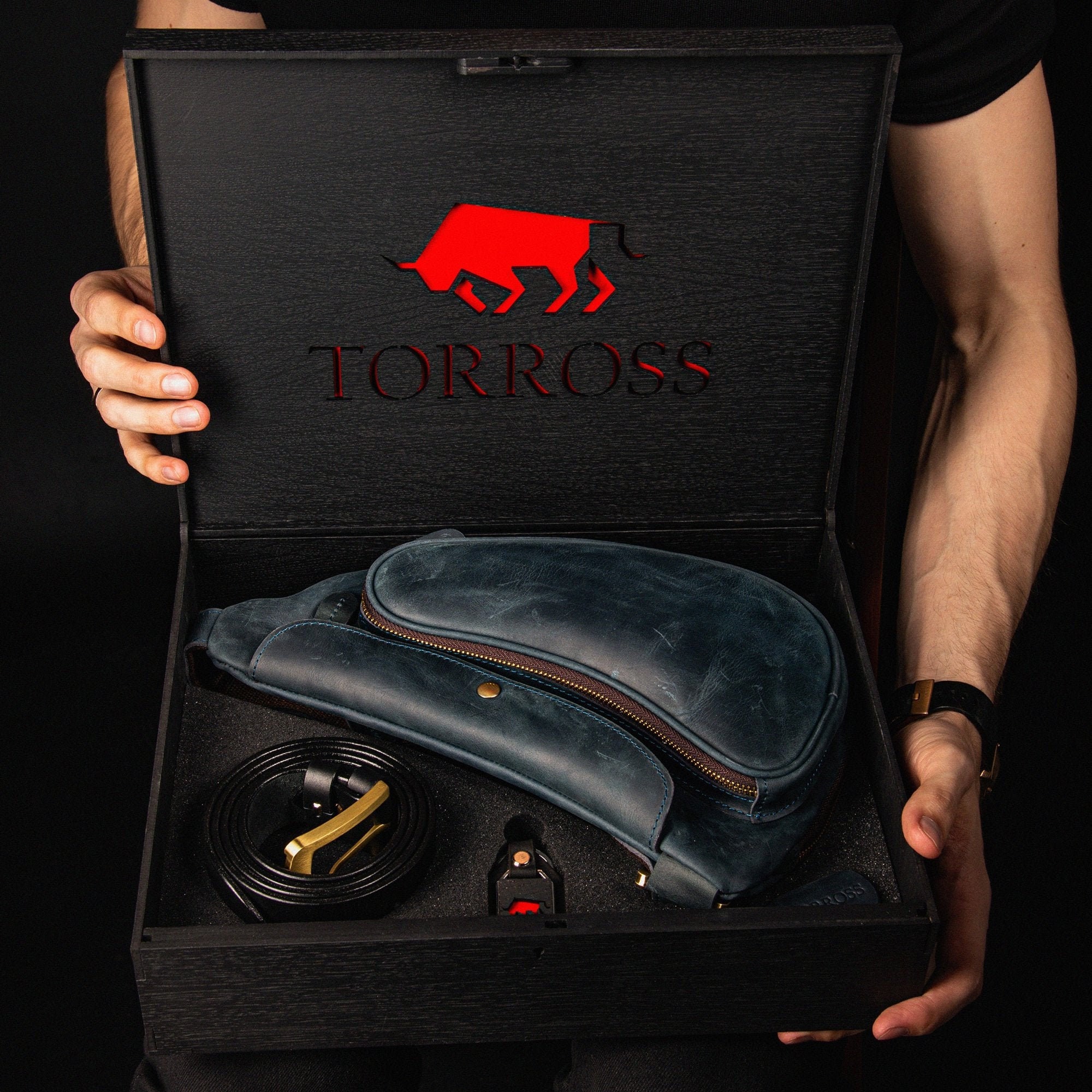 SADDLE BAG LEATHER - Gift Set Leather Bag - Mens Leather Bag - Torross ...