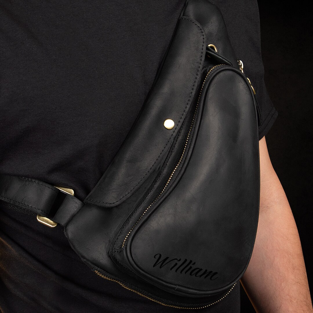Customized Leather Fit Crossbody Bag for Men's, Genuine Leather Bag ...