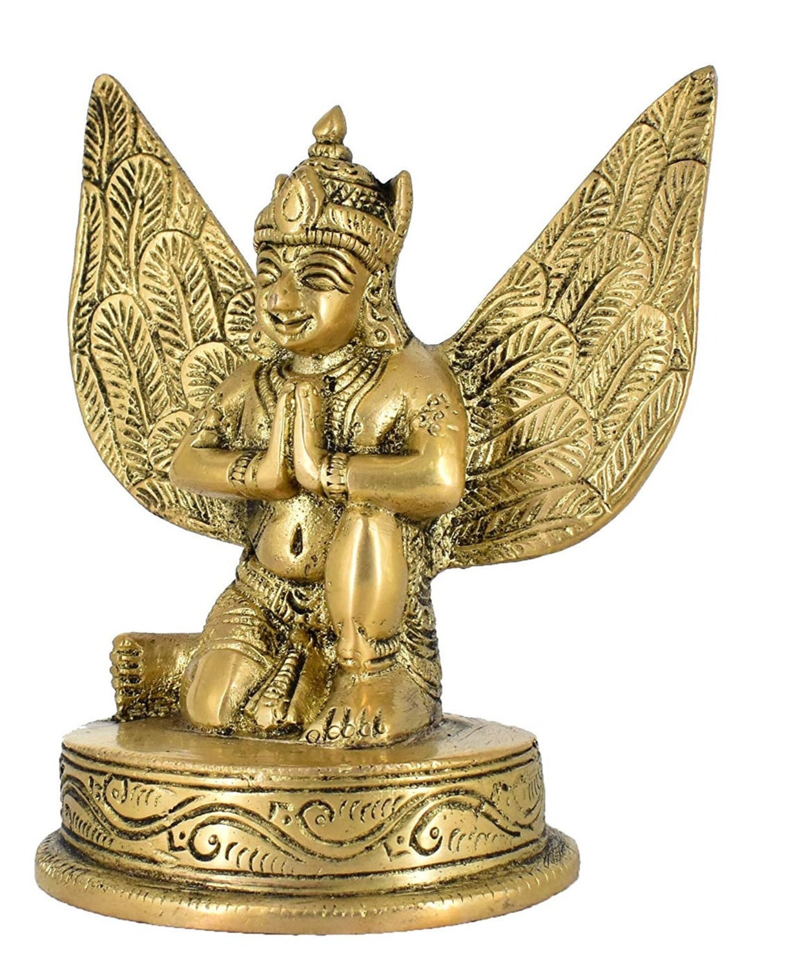 Lord Garud Dev Sitting Statue Lord Vishnus Vehicle Garuda Etsy
