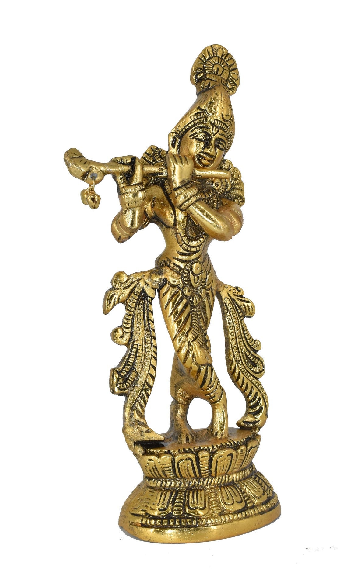 Lord Krishna Idol Statue Krishna Idols Gold Plated Flute - Etsy Canada