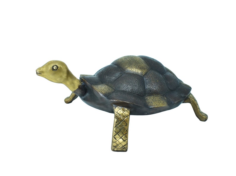 Large Brass Turtle Statue Decoration Crafts Brass Turtle Crafts Animal ...