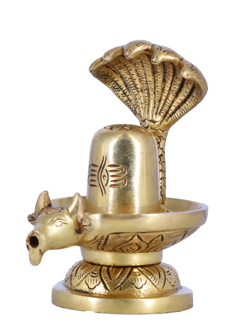 Shivling Gold Brass Lord Shiva Lingam Sculpture Shivling Statue. - Etsy