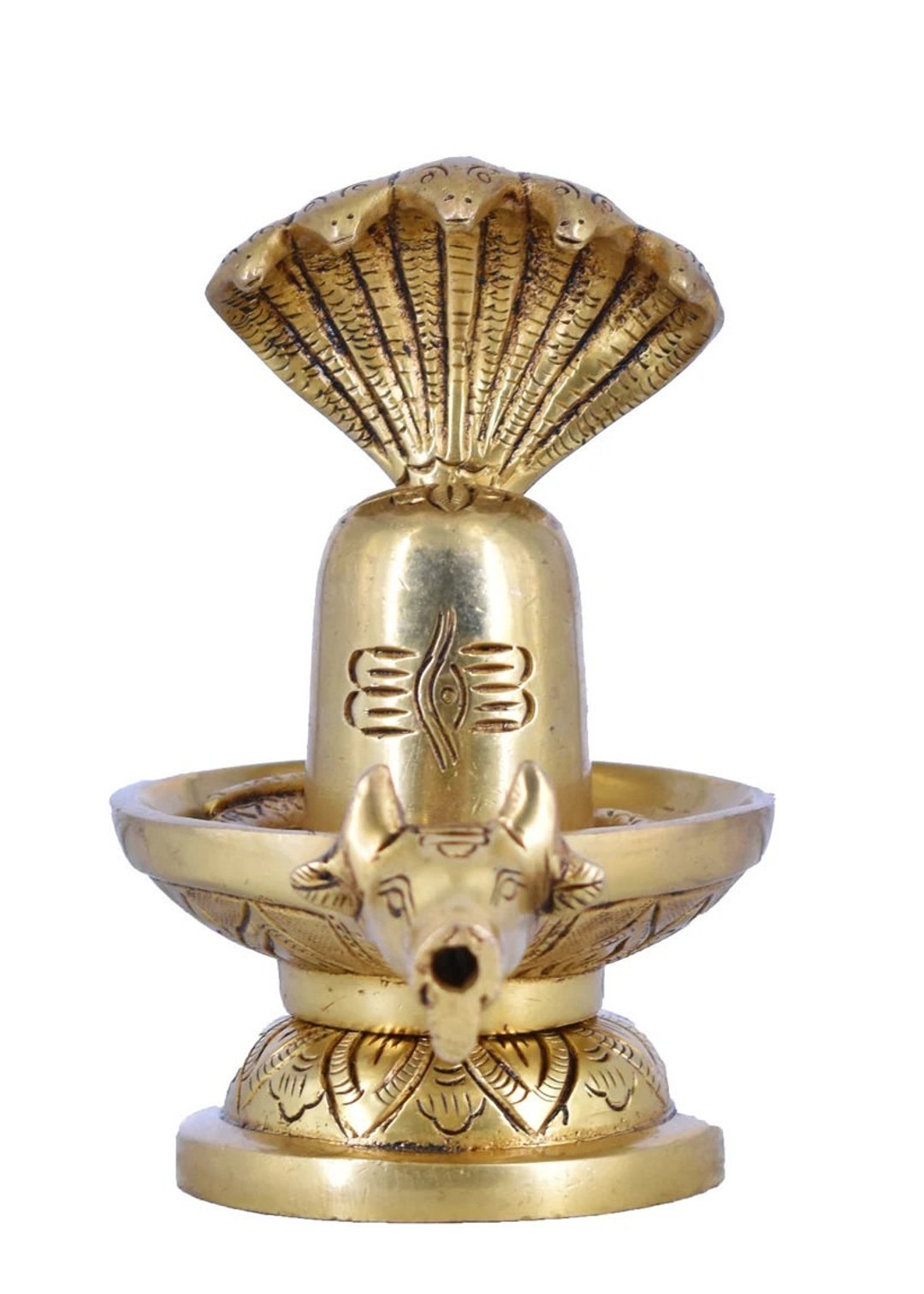 Shivling Gold Brass Lord Shiva Lingam Sculpture Shivling Statue. - Etsy