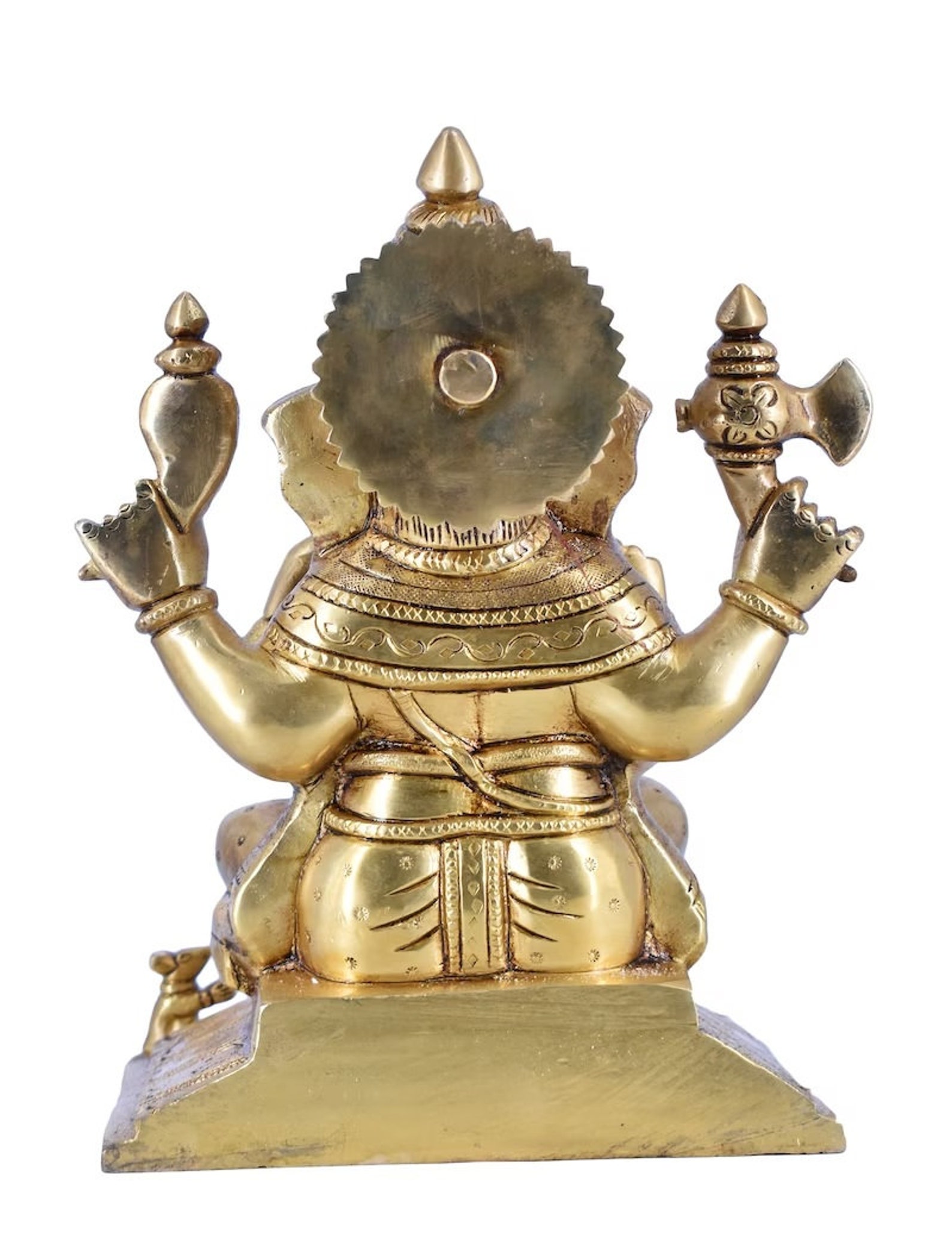 Lord Ganesha Brass Statue Religious Strength God Sculpture - Etsy