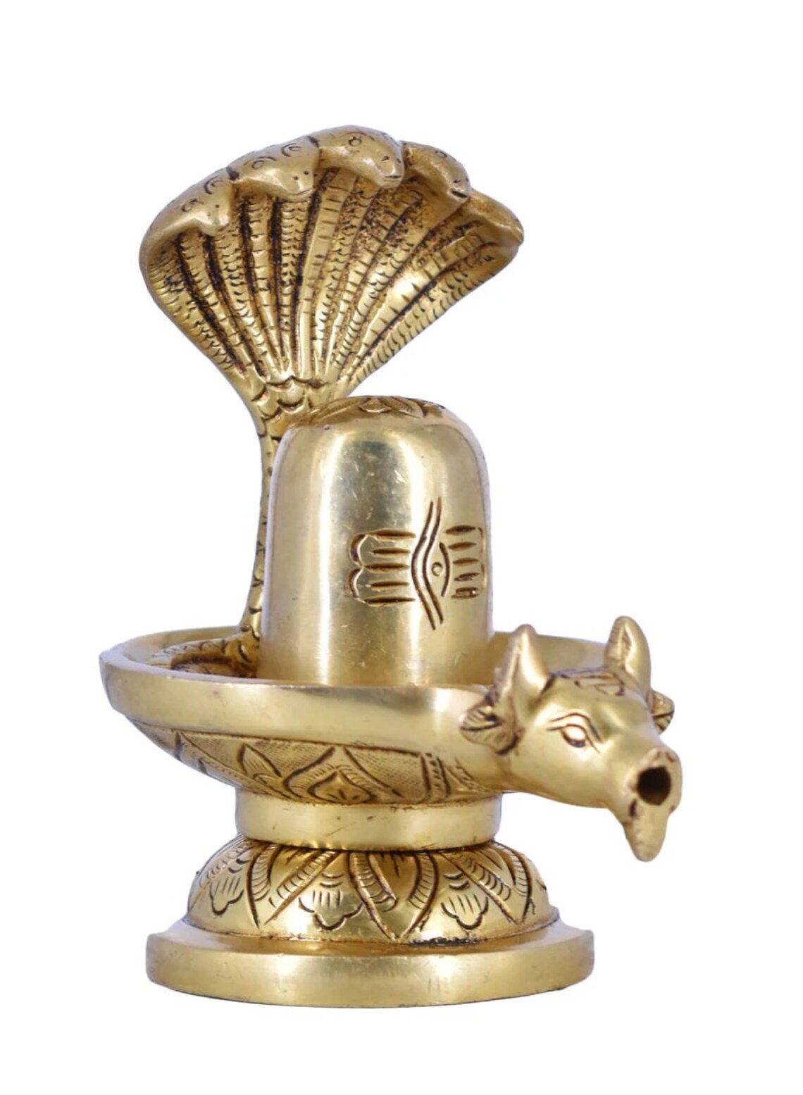 Shivling Gold Brass Lord Shiva Lingam Sculpture Shivling Statue. - Etsy