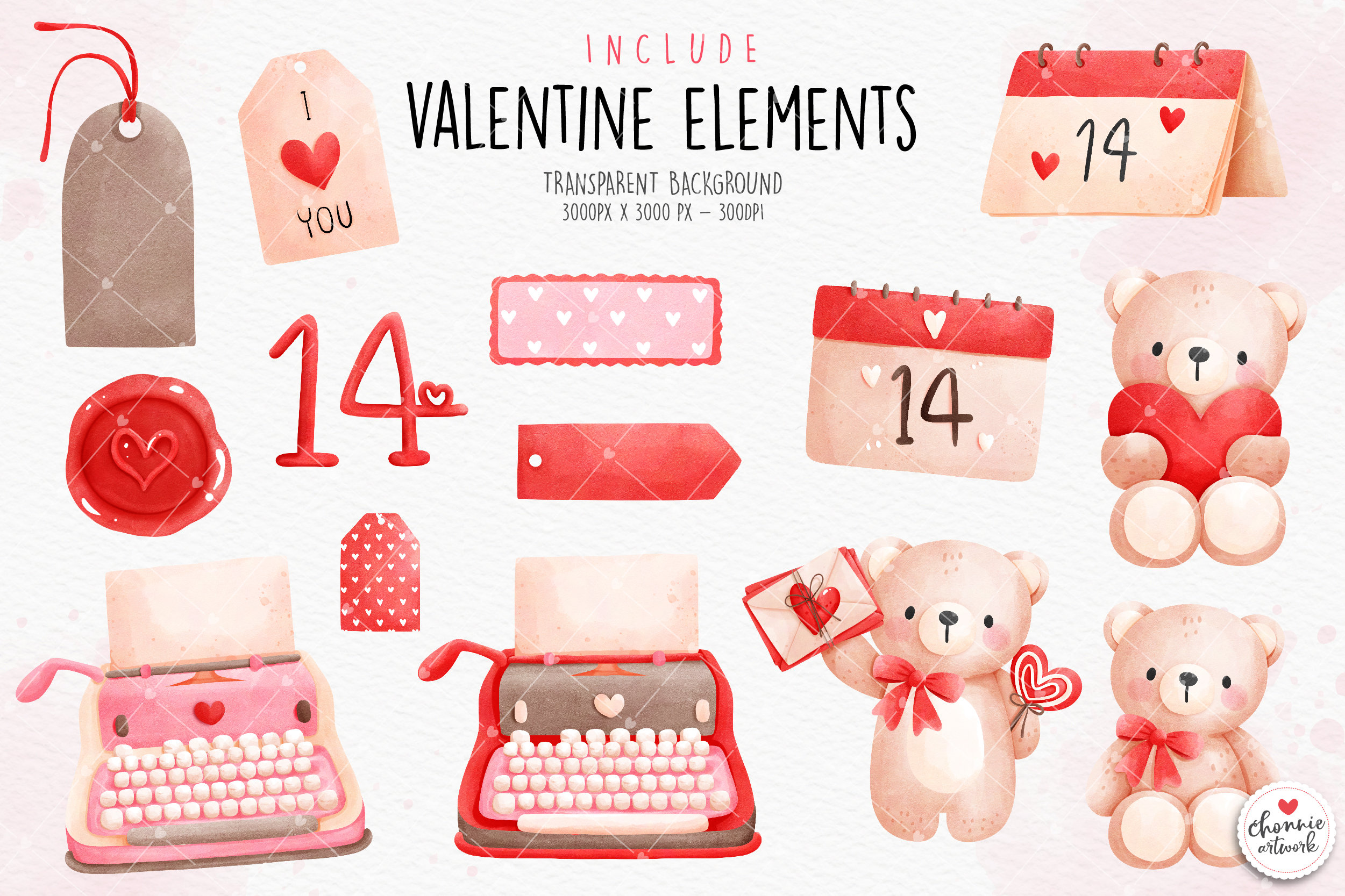 Valentines Mail Clipart Valentines Letter Clipart - Etsy