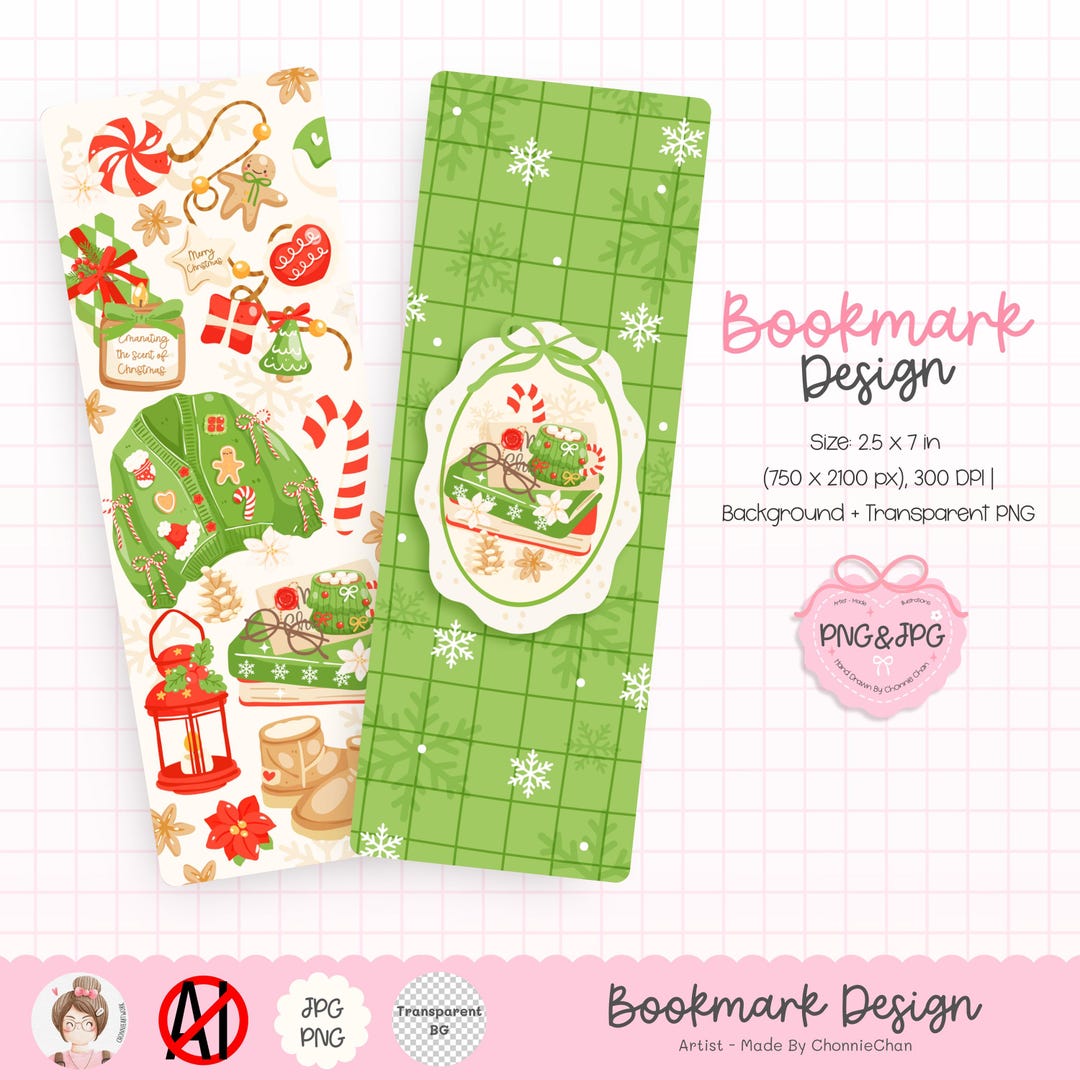 Cute Christmas Bookmark,christmas Bookmarks Gift,christmas Bookmark ...