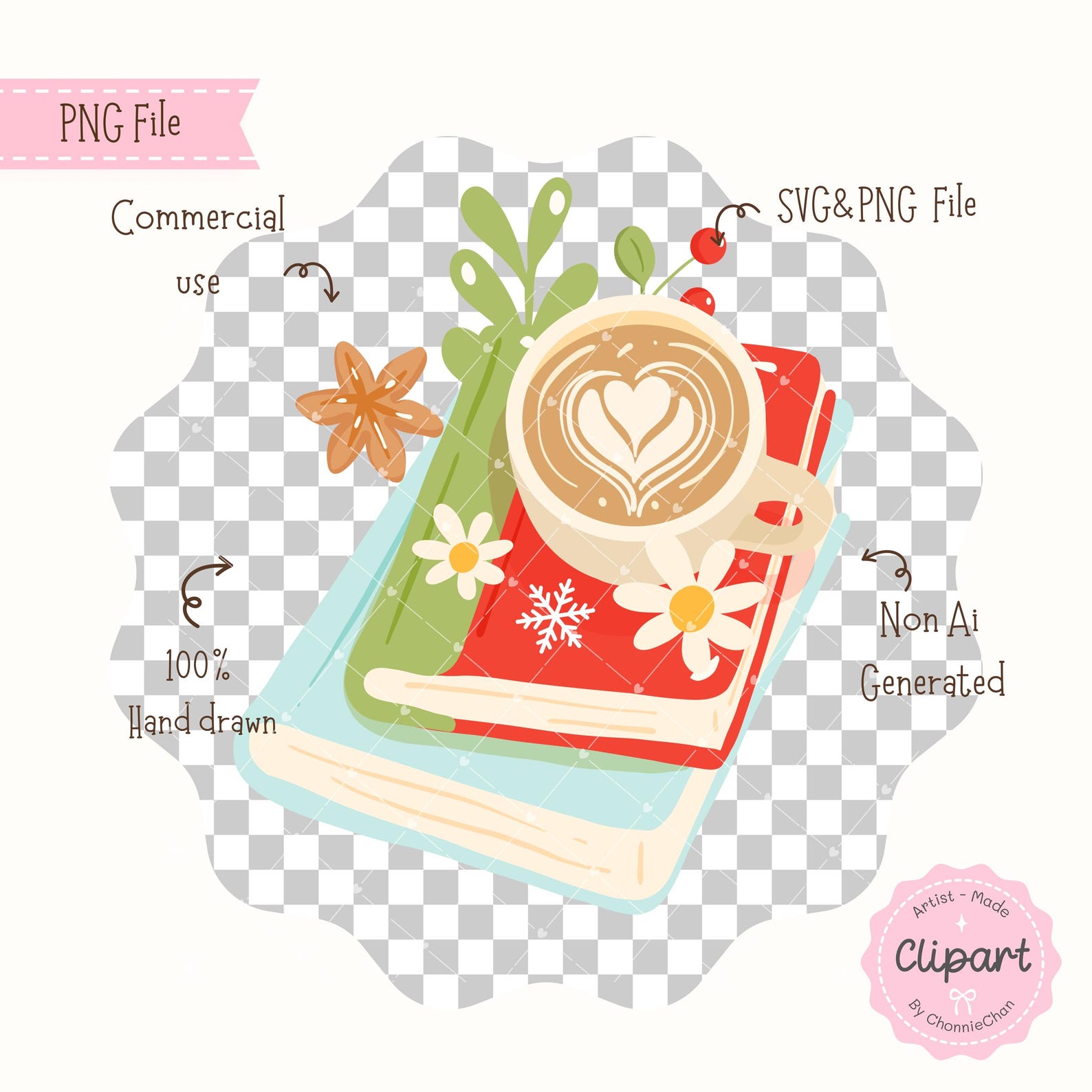 Bookish Christmas Clipart, Bookish Christmas Svg,bookish Christmas Gift ...