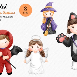 Halloween Clipart, Halloween Costume Clipart, Children Halloween ...