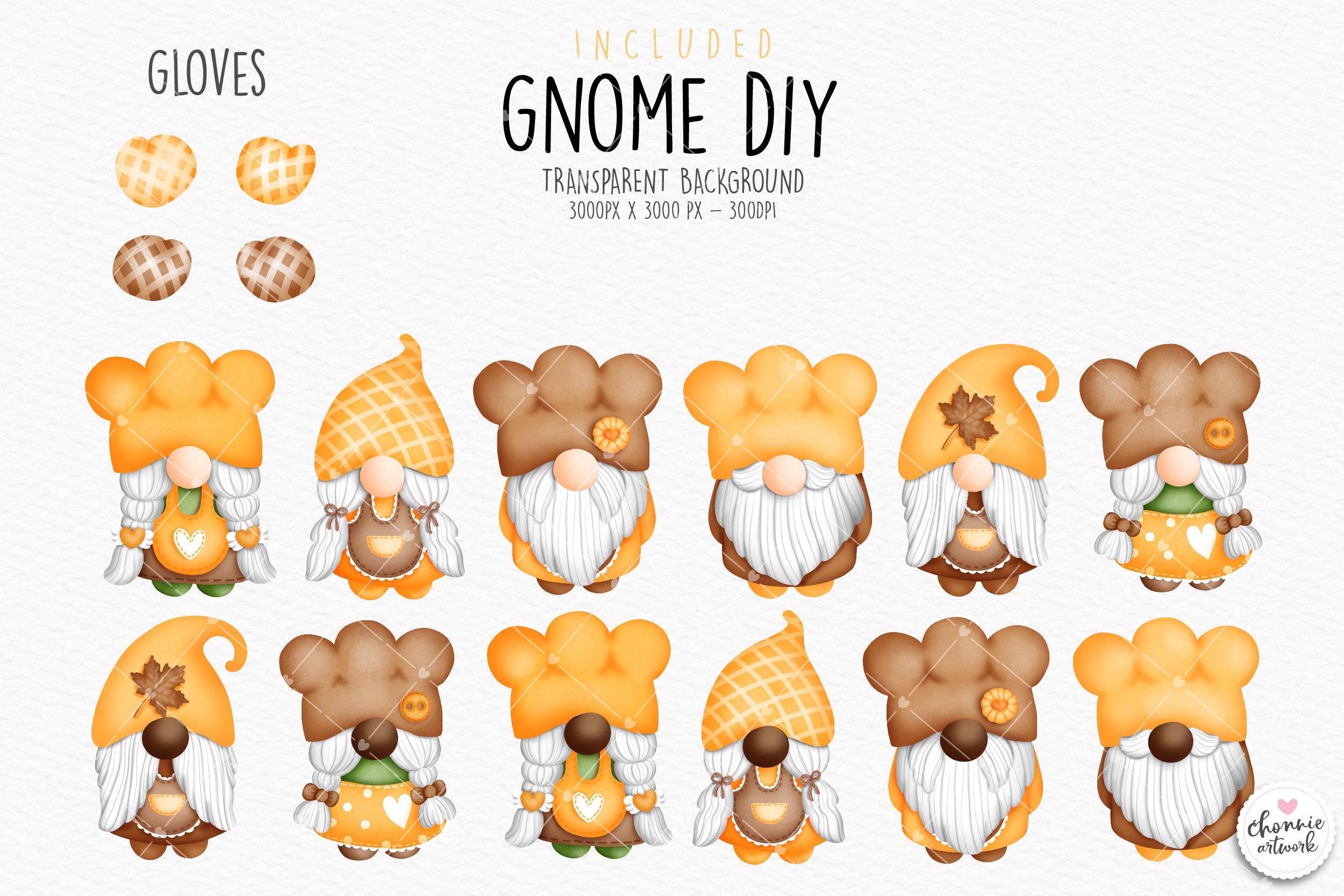 Pumpkin Pie Gnome Clipart Gnomes Pumpkin Pie Clipart Pumpkin - Etsy