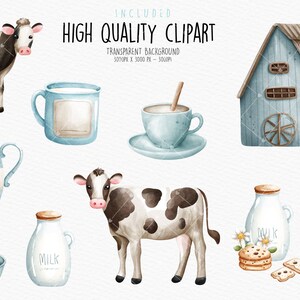 Farm Story Clipart, Milk and Cookies Clipart, Farm Clipart, Cow Clipart ...