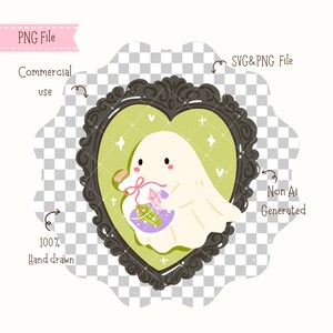 Ghost Frames Clipart Set,halloween Ghost PNG, Cute Pumpkin Portraits ...