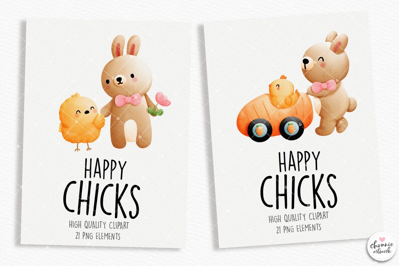 Baby Chicken Clipart Easter Chicken Clipart Rabbit Clipart - Etsy