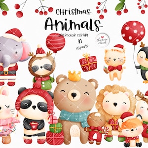 Christmas Clipart Bundle, Christmas Clipart, Santa Clipart, Christmas ...