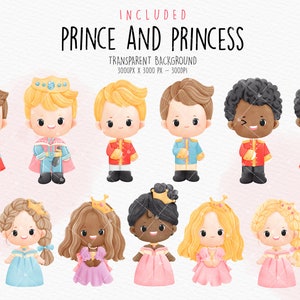 Prince and Princess Clipart, Castle Clipart, Fairytale Clipart ...