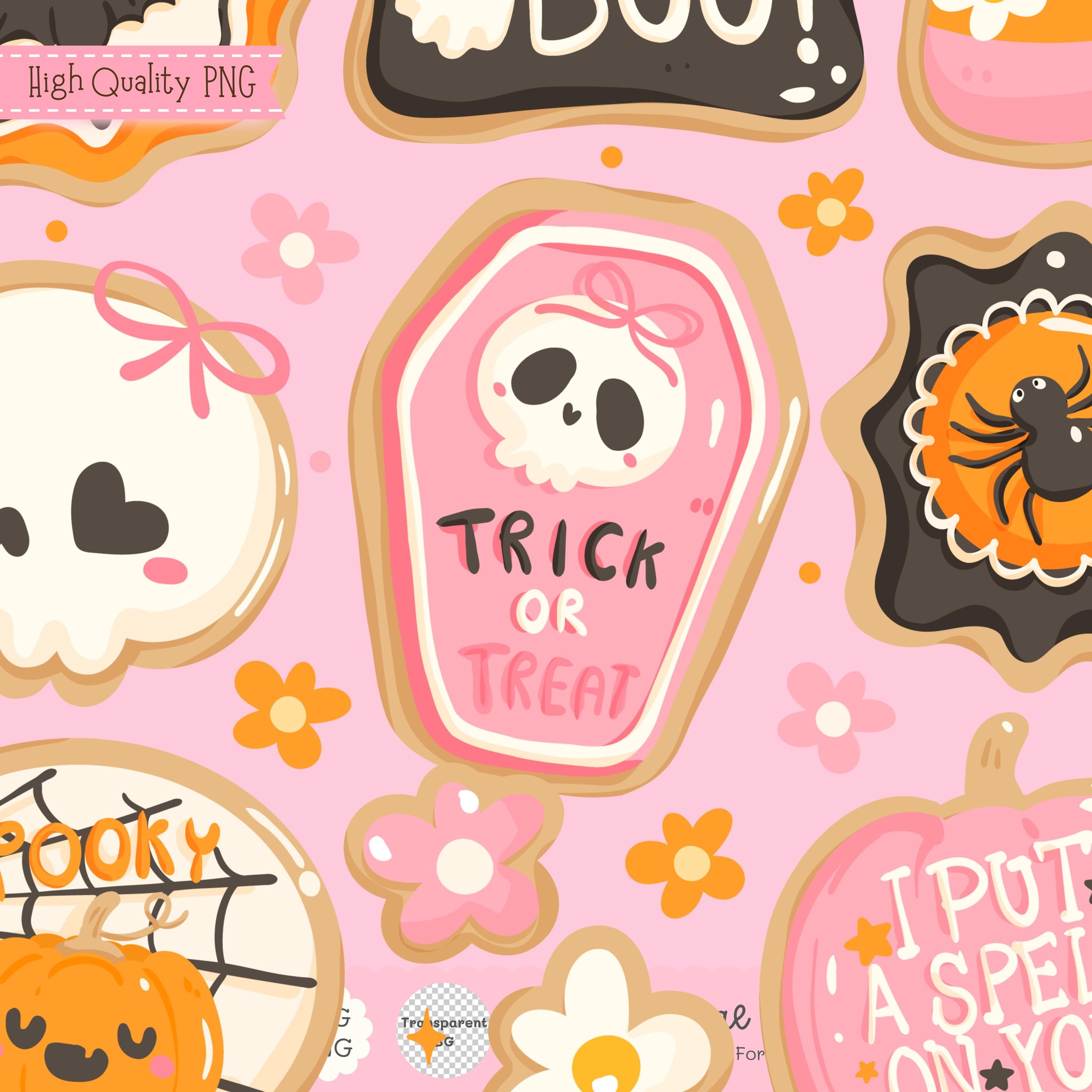 Halloween Sugar Cookies Clipart, Cute Halloween Desserts Clipart ...