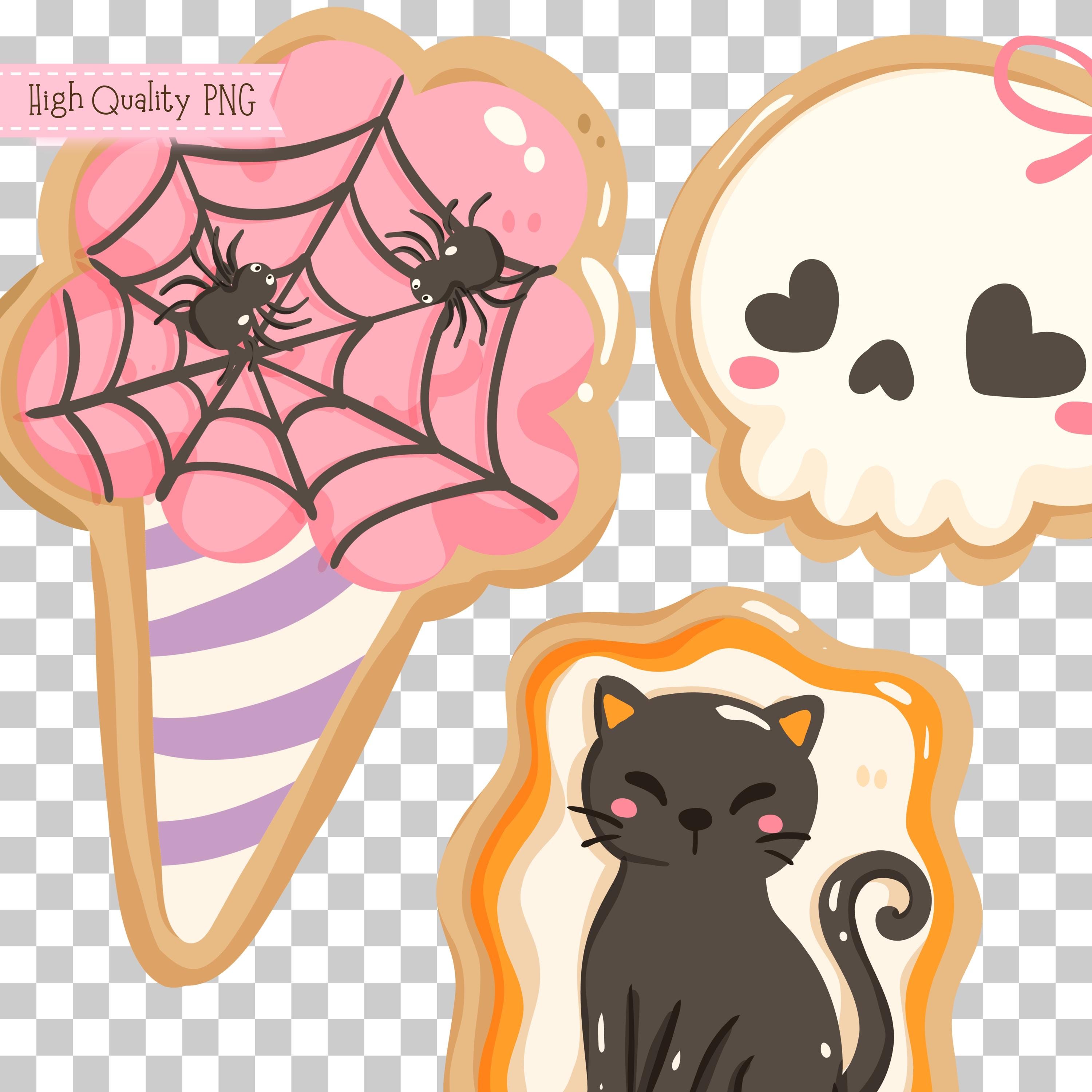 Halloween Sugar Cookies Clipart, Cute Halloween Desserts Clipart ...