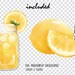 Watercolor Lemons Clipart, Summer Fruit Clipart, Fruit Clipart, Citrus ...