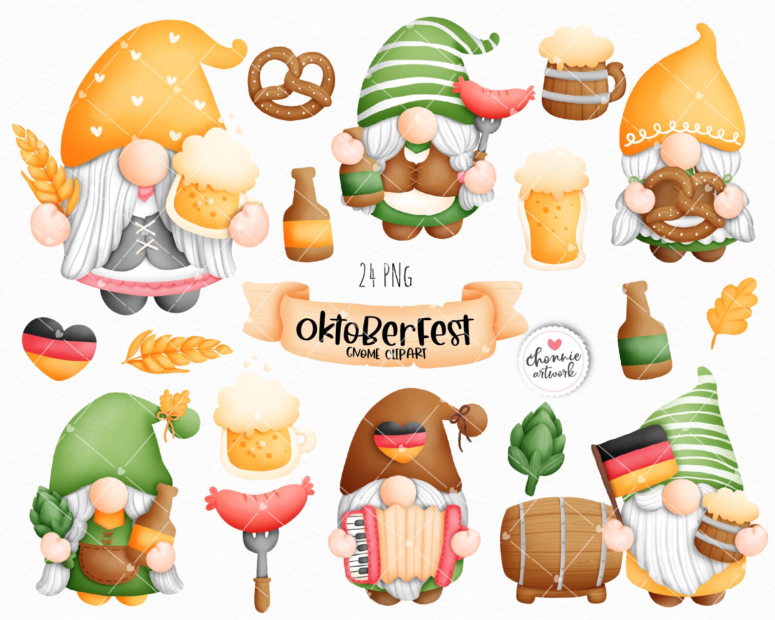 Gnome Clipart Bundle Holiday Gnome Clipart Gnome Clipart - Etsy