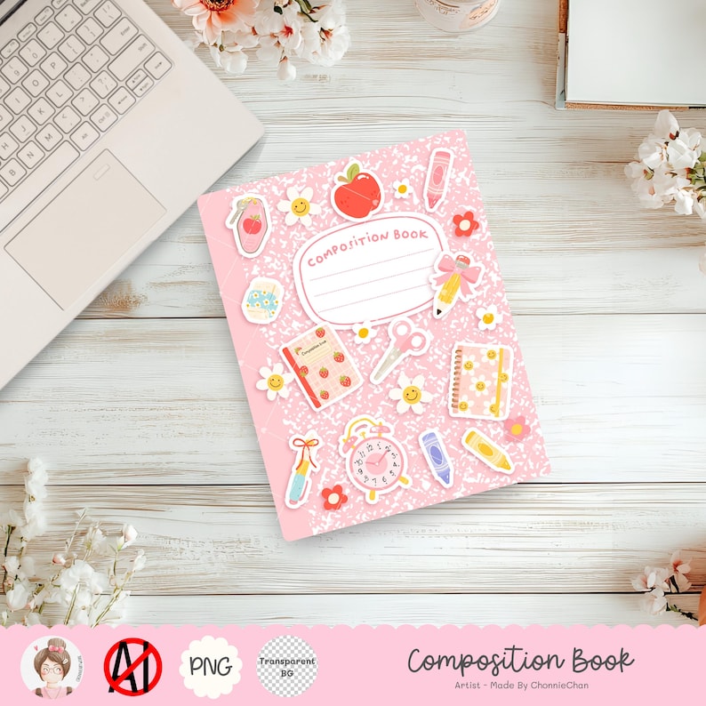 Composition Book Cover, Composition Book Gift, Teacher Composition Book ...