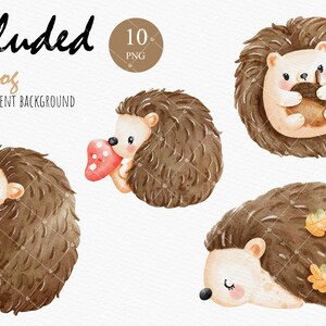 Hedgehogs Cliparts, Autumn Hedgehogs Clipart, Autumn Clipart, Fall ...