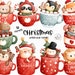 Christmas Clipart Bundle, Christmas Clipart, Santa Clipart, Christmas ...