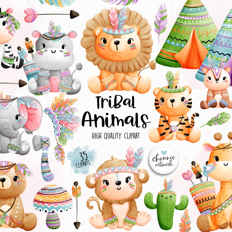 Tribal Clipart - Etsy