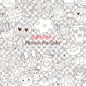 Valentine's Mexican Pan Dulce Clipart PNG SVG, Valentine's Sweet ...
