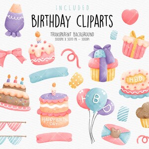Little Bear Birthday Clipart, Birthday Bear Clipart, Baby Shower ...