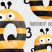 Little Bee Alphabets and Numbers, Honey Bee Alphabet, Bee Alphabet, Bee ...