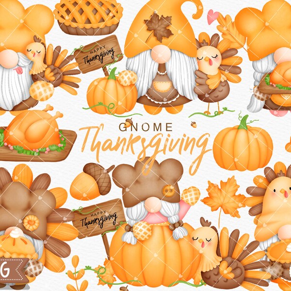 Thanksgiving Gnome - Etsy