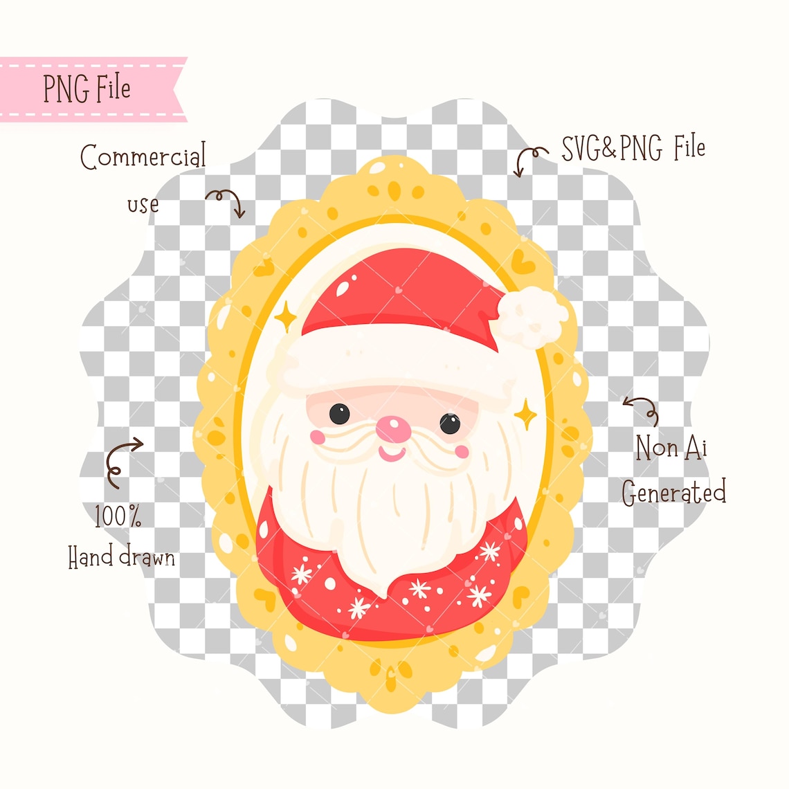 Christmas Frame Clipart, Christmas Frames Svg,aesthetics Christmas ...