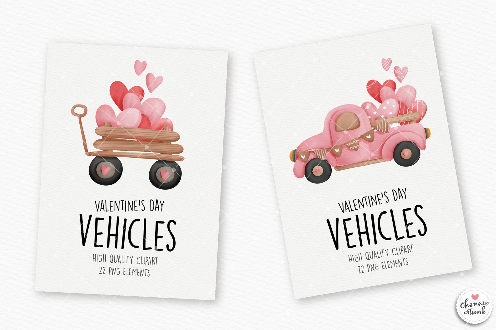 Valentine's Vehicles Clipart Valentine's Day Clipart - Etsy