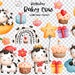 Baby Cow Birthday Clipart, Farm Birthday Clipart, Baby Cow Clipart ...