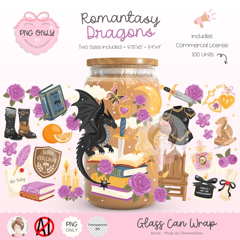 Romantasy Book Cup Wraps - Etsy