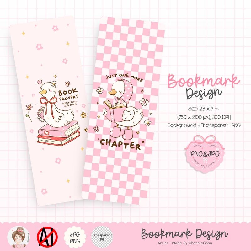 Goose Bookmark Printable - Etsy