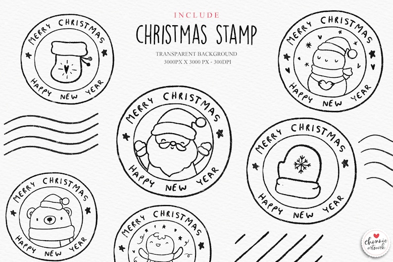 Christmas Mail Clipart Christmas Delivery Clipart Christmas - Etsy
