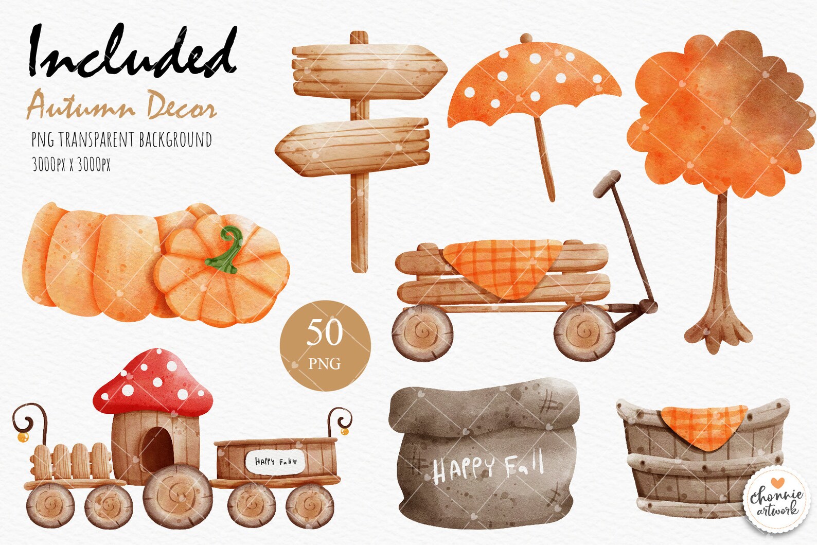 Autumn Woodland Animal Clipart Autumn Clipart Woodland - Etsy