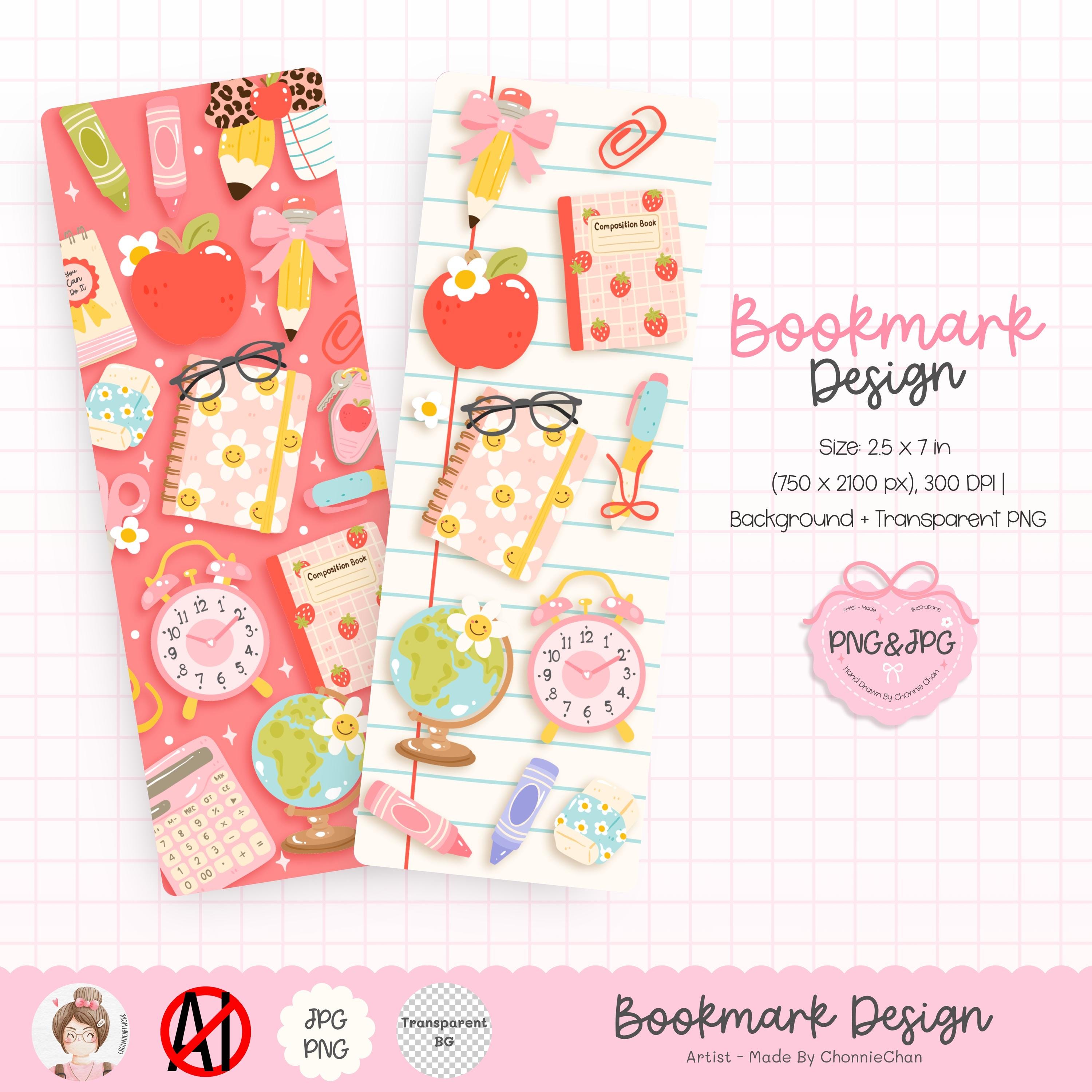 Back to School Bookmarks, School Bookmarks, Printable Bookmark School ...