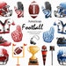 American Football Clipart, Father's Day Clipart, Watercolor Football ...