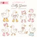 Silly Goose Clipart Set SVG PNG Groovy Goose Spring Garden Flower ...