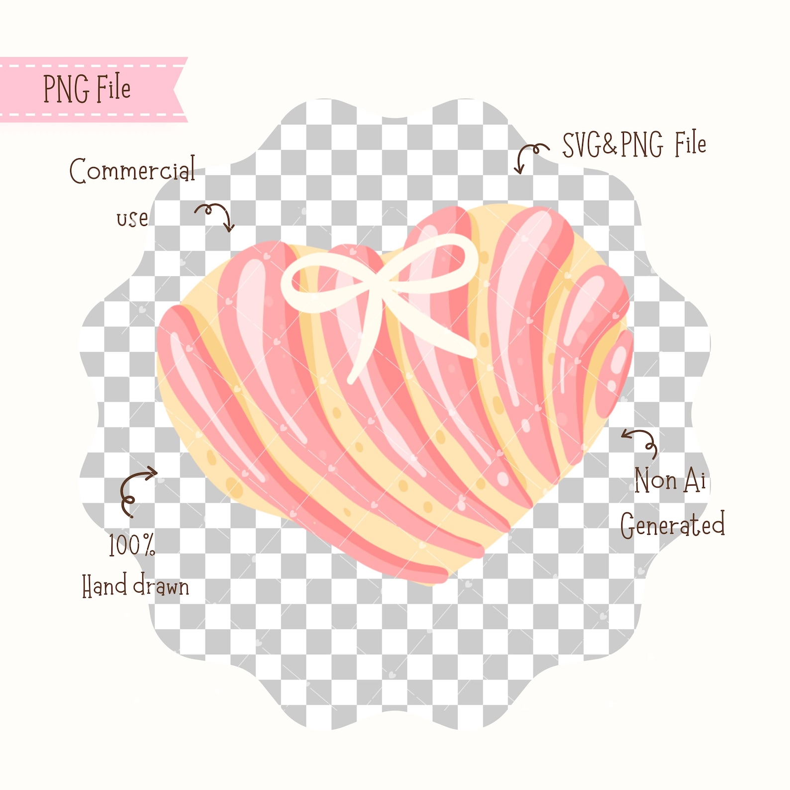 Cute Conchas Clipart Set, Mexican Pan Dulce PNG, Kawaii Sweet Bread ...