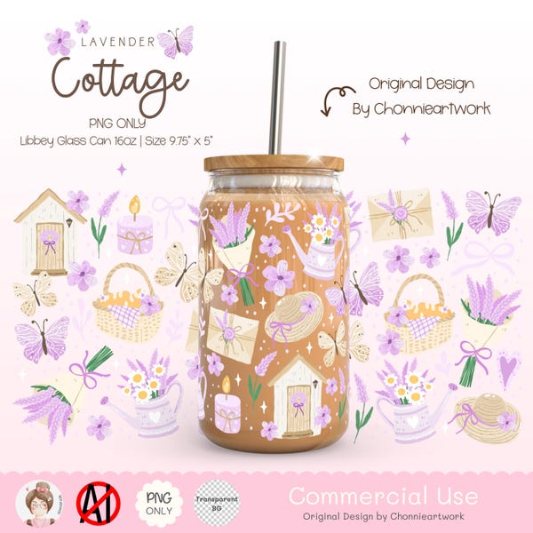 Aesthetic Lavender Stickers - Etsy