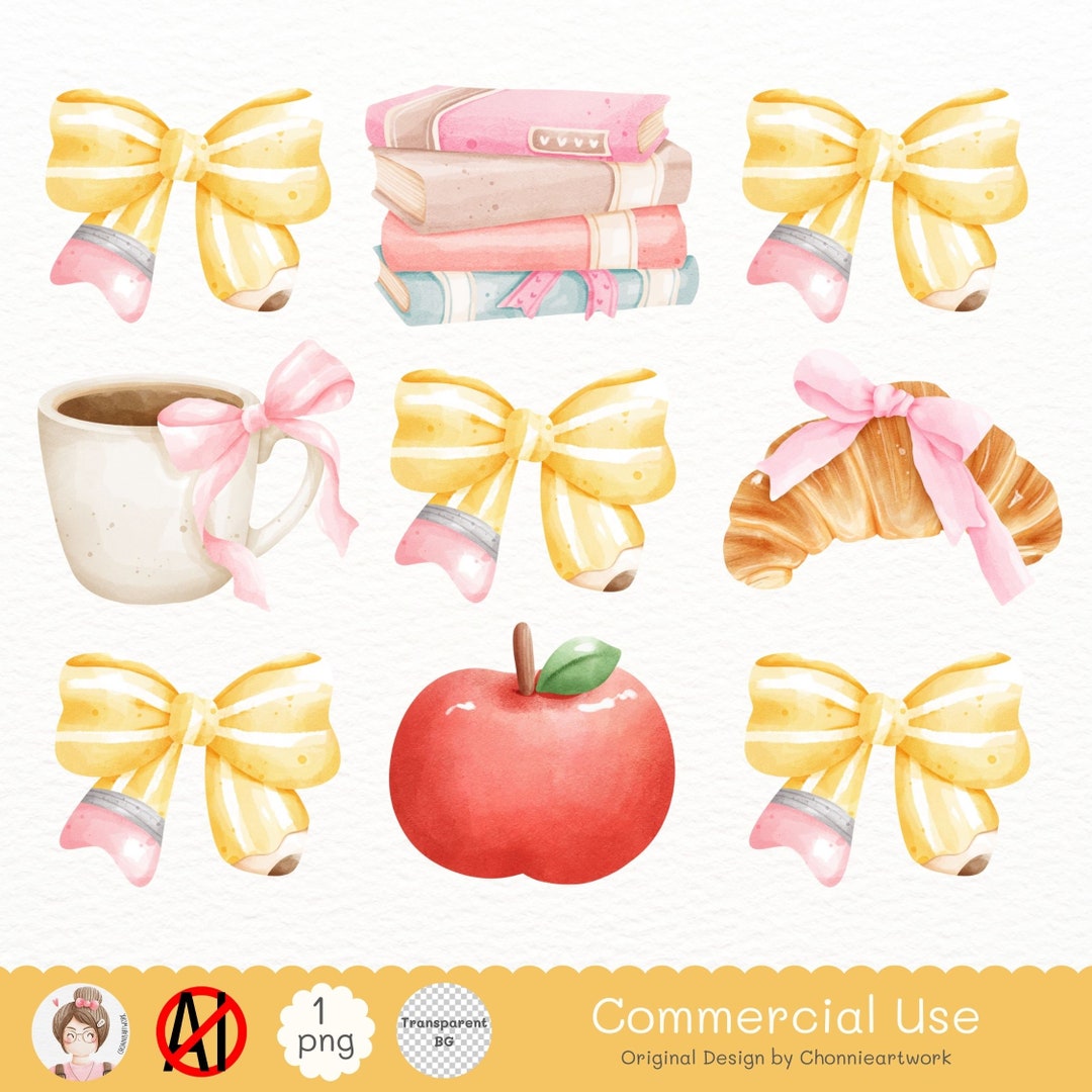 Coquette Pencil Clipart, Coquette PNG, Pencil PNG, Stationary Clipart ...