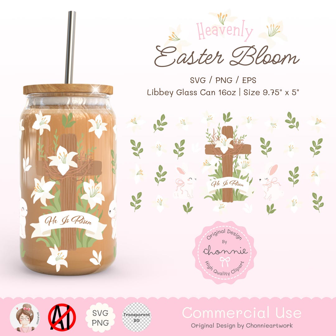 He is Risen Cup Wrap, Cup Wrap Christianity, Christian Cup Wrap PNG ...