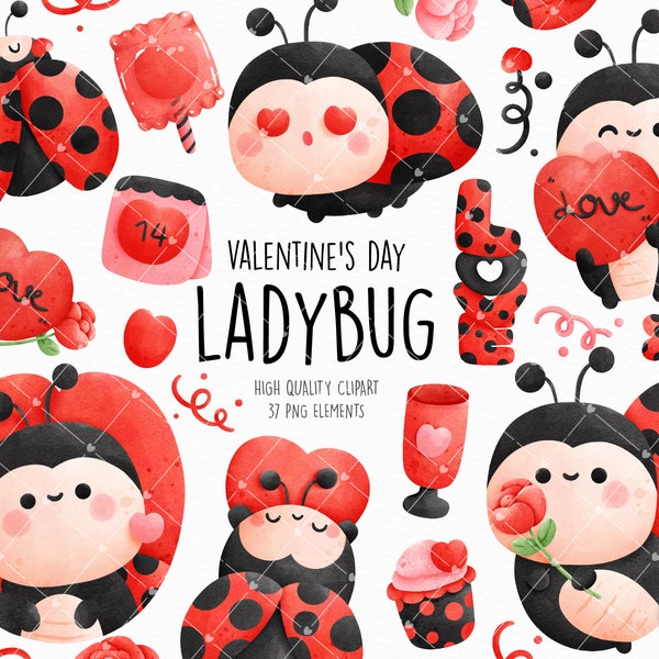 Love Bugs Clipart - Etsy
