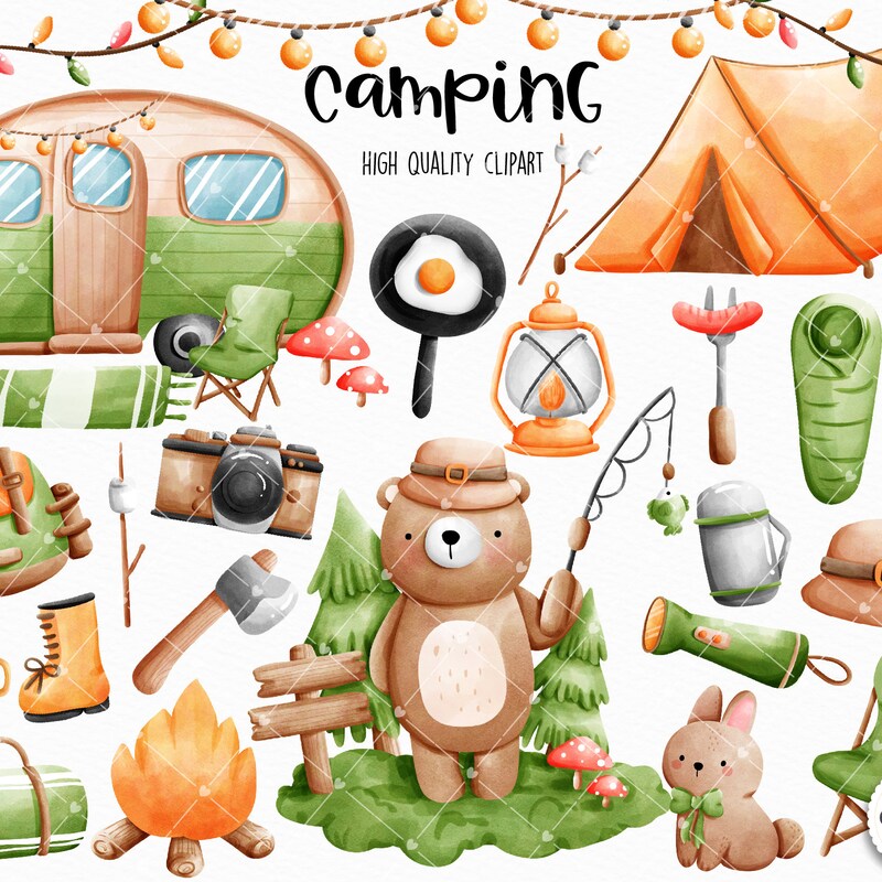 Camper Clipart - Etsy